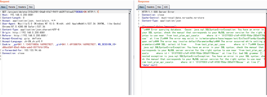 [BUG]数据库错误模式 · Issue #1097 · metersphere/metersphere · GitHub