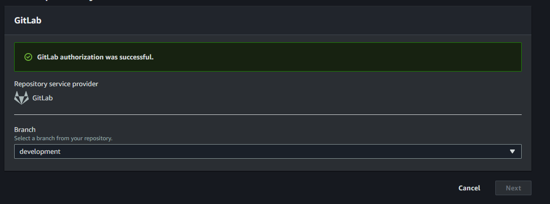 Add Gitlab Branch Next Button Is Grey · Issue 446 · Aws Amplifyamplify Hosting · Github
