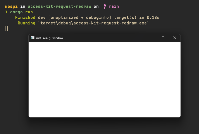 bug: `accesskit_winit` eats initial redraw request · Issue #255 · AccessKit/accesskit · GitHub
