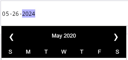 Interacting with Calendar and then changing the date does not cause Calendar view to update ...