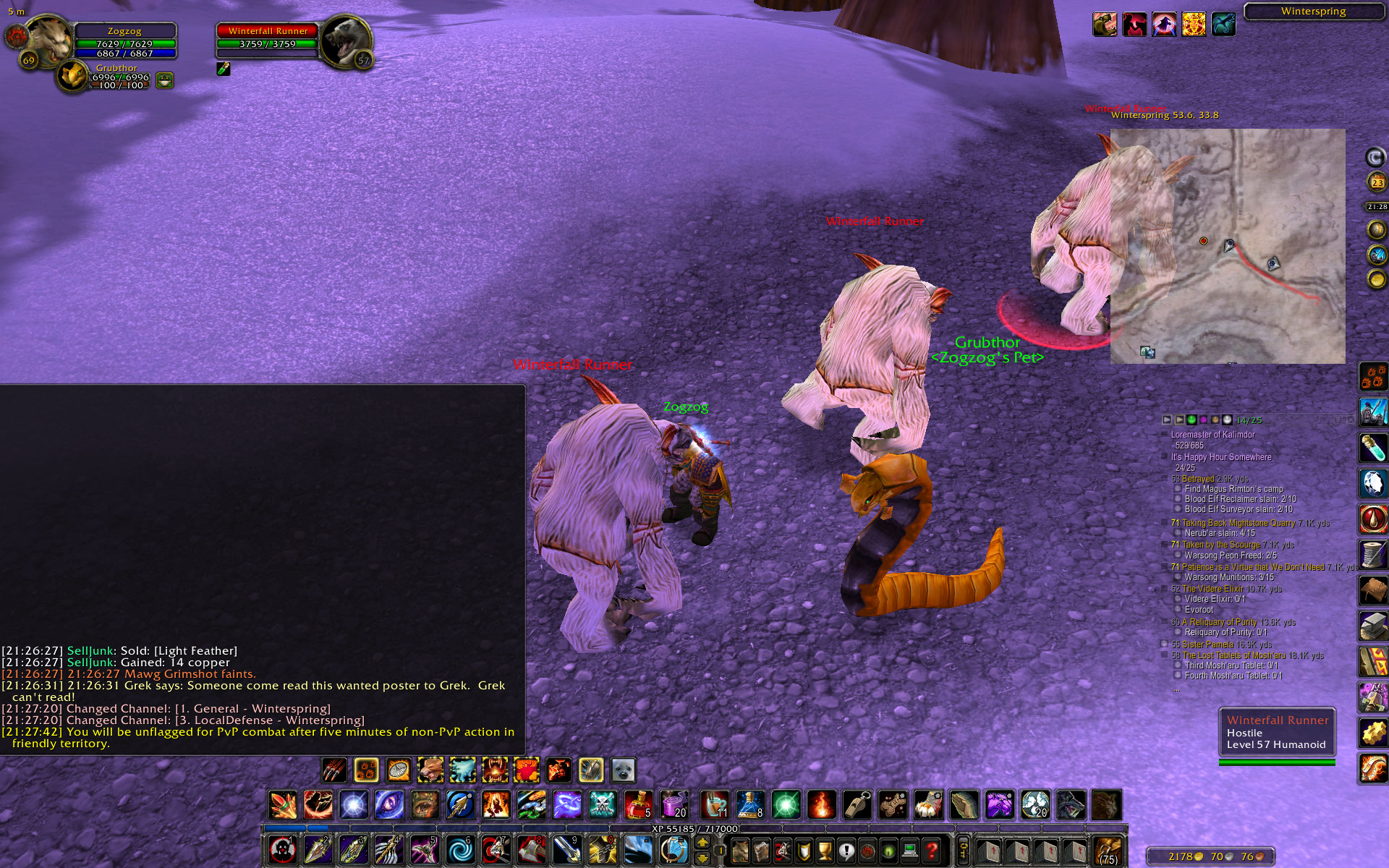 DB/Creature: Winterfall Runner (10916) hostile, but not attacking ...