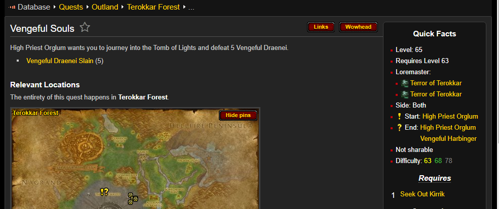 DB/Quest: Vengeful Souls, creature_questender x2 in DB & AoWoW · Issue #26530 · TrinityCore ...