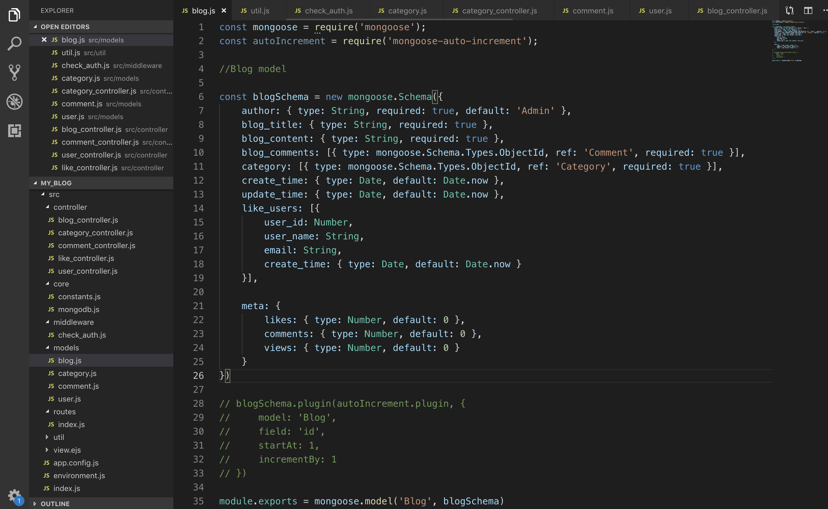 GitHub - awesomeHu/blog-node: node + express + mongodb build blog backend