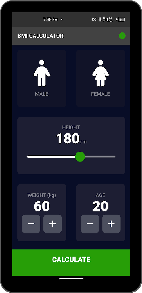 GitHub - Zehr0/overweight: A Flutter app BMI calculator.