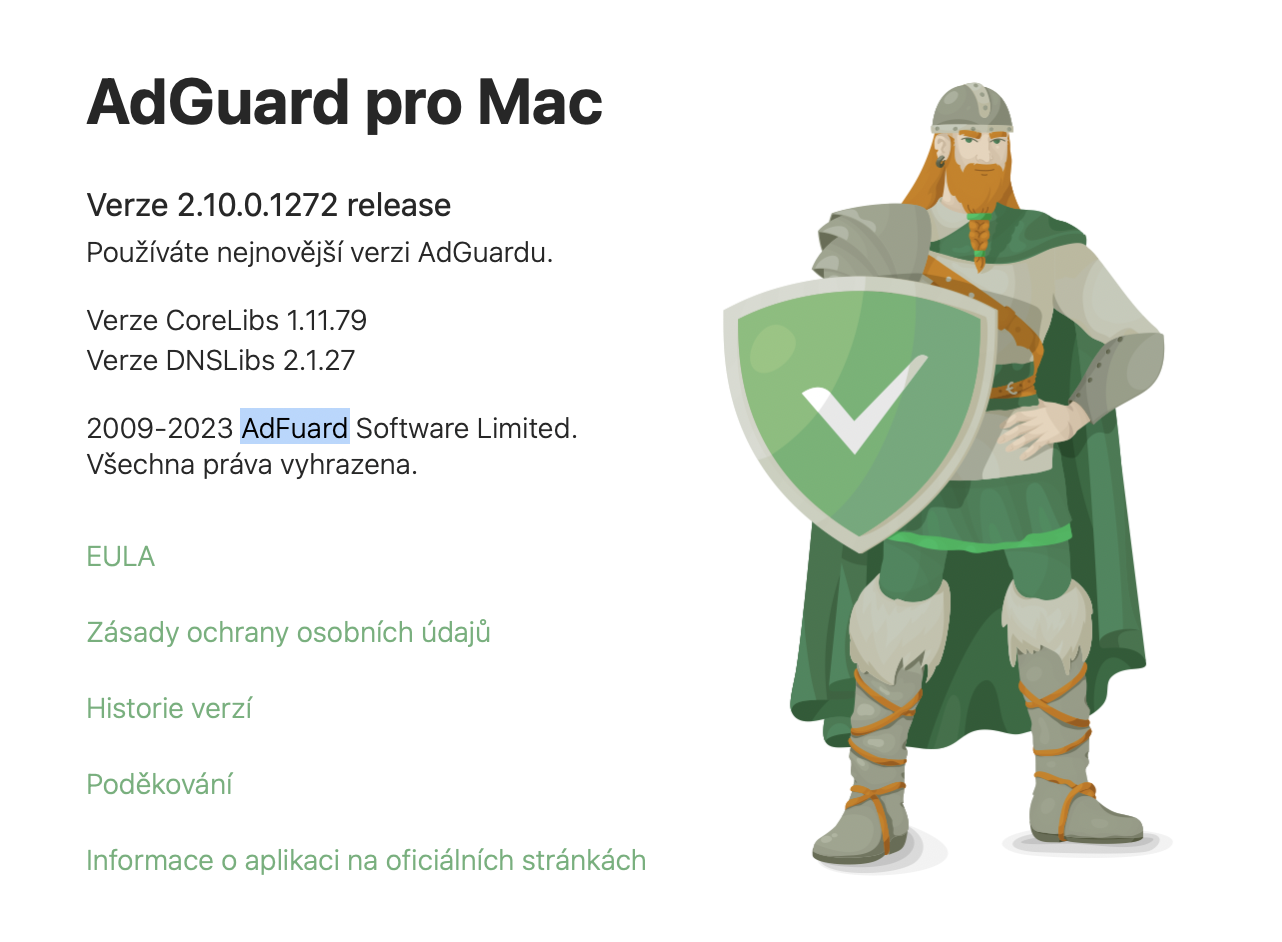 Typo In The About Section In Czech · Issue 1225 · Adguardteam Adguardformac · Github