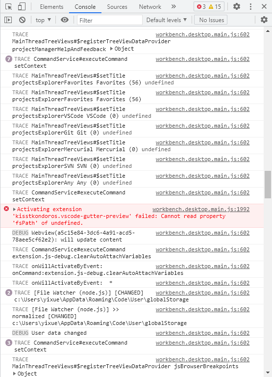 A native exception occurred during launch (EBUSY: resource busy or locked, open '\\.\pipe\conpty ...