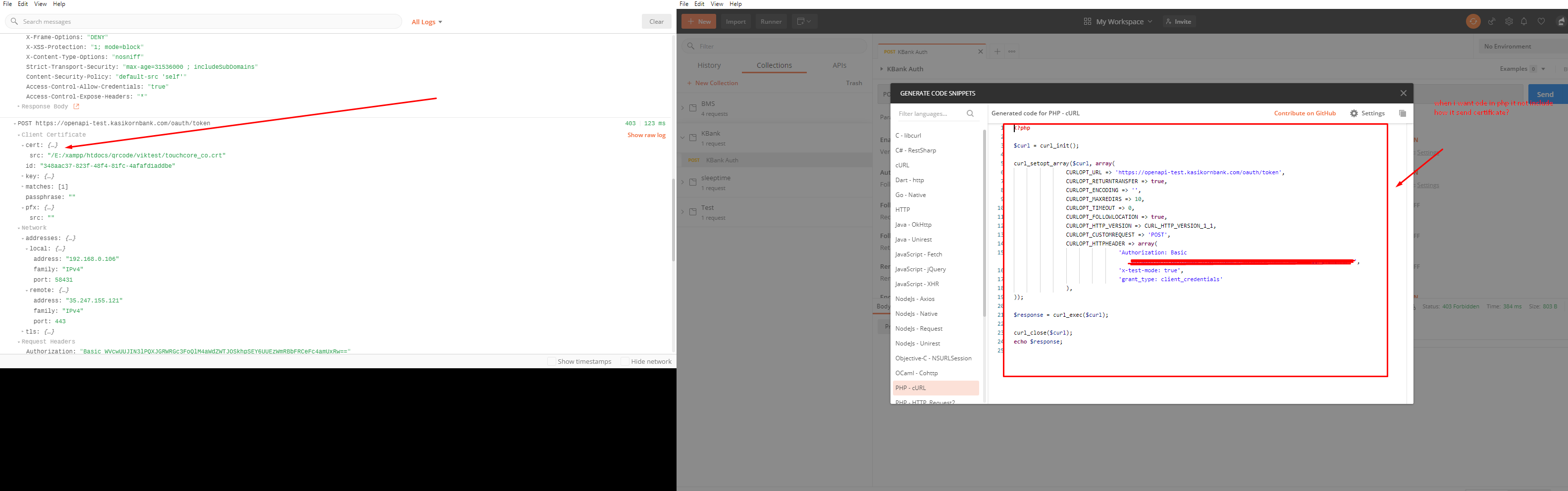 Not adding the certificate to a request. · Issue #4986 · postmanlabs/postman-app-support · GitHub