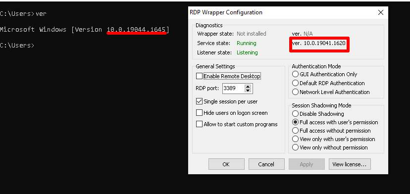 Which version should I choose for the patch ? · Issue #1832 · stascorp/rdpwrap · GitHub