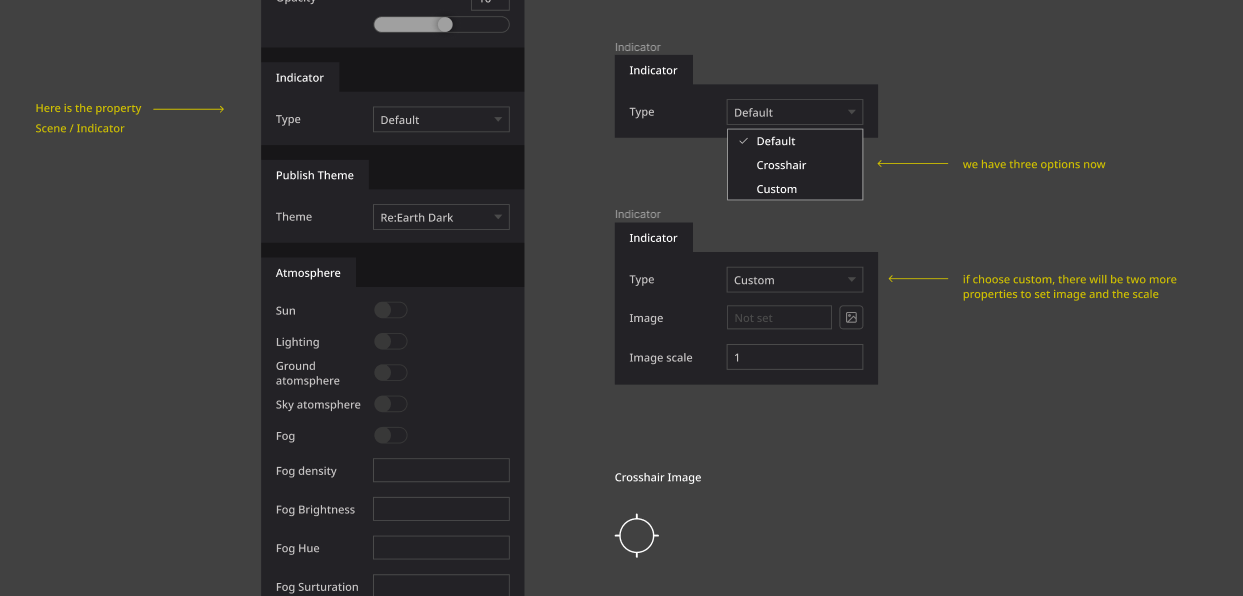 Change selecting indicator · Issue #68 · reearth/reearth-visualizer · GitHub