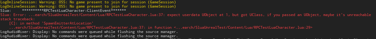 在lua脚本中使用SpawnEmitterAtLocation 报错 · Issue #365 · Tencent/sluaunreal · GitHub