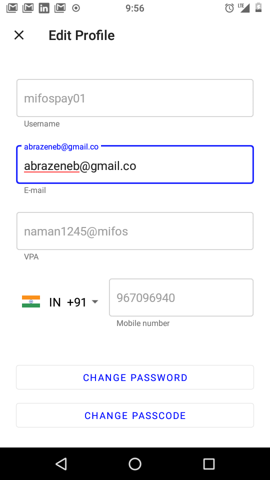 feat: Need to add email validator in edit profile · Issue #665 · openMF/mobile-wallet · GitHub