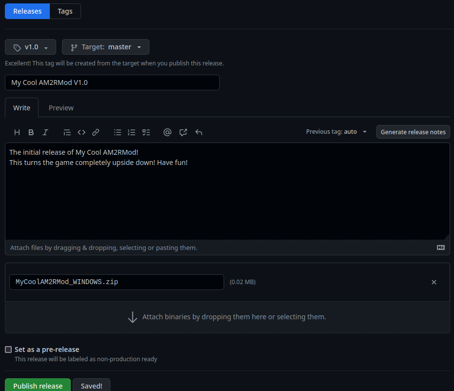 AM2R Modding Release Guide · GitHub