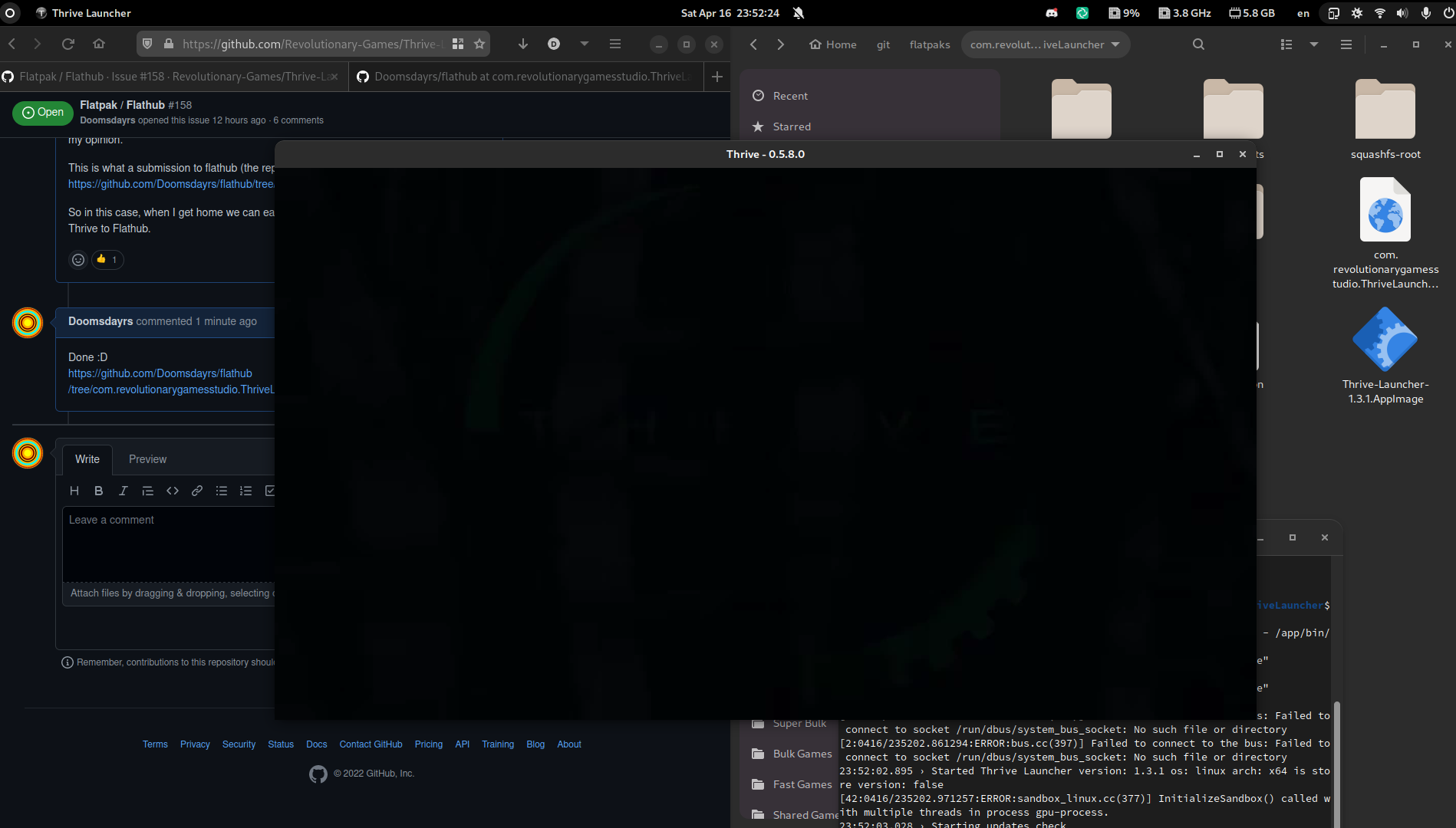 Flatpak / Flathub · Issue #158 · Revolutionary-Games/Thrive-Launcher · GitHub