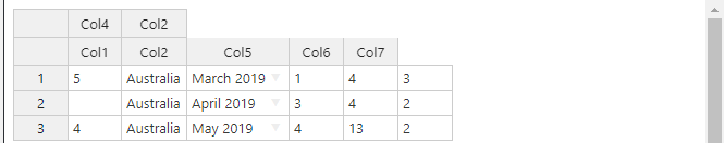 Table Headers renders incorrectly. Nested Headers / Columns / Manual Column / Hidden Columns ...