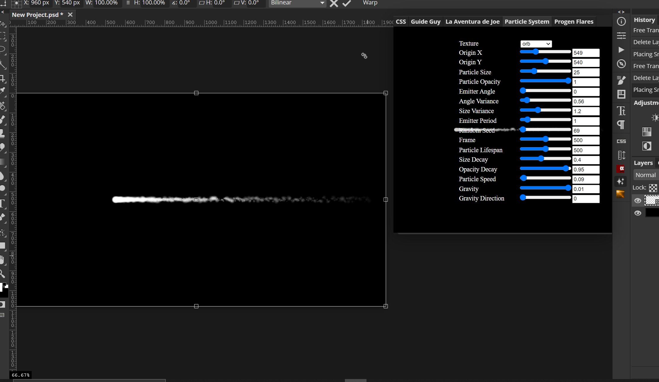 Particle System Plugin · Issue #3532 · photopea/photopea · GitHub
