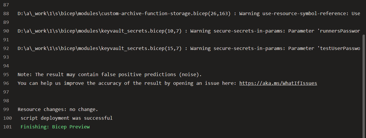 Using Template Spec with Bicep Hides Output Of What-If · Azure bicep · Discussion #10463 · GitHub