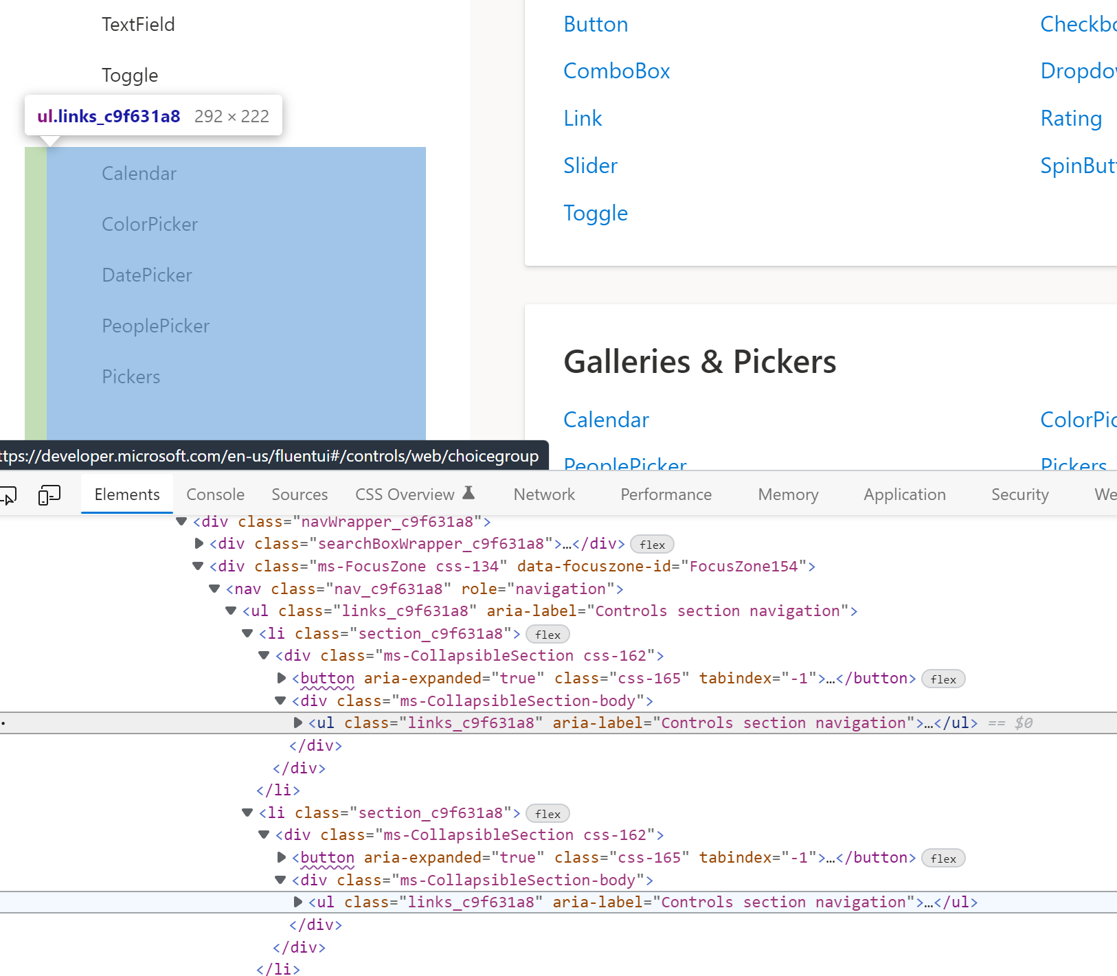 Docs Site Left Navigation Link Lists Could Use More Specific Labels