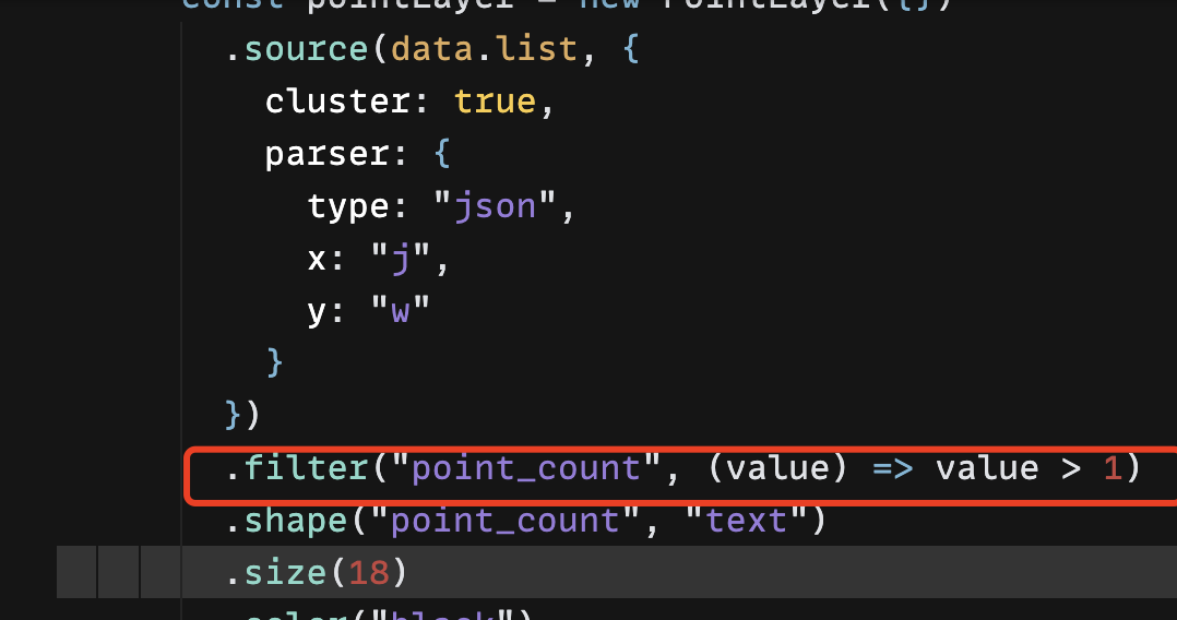 显示点聚合的数量时，过滤为point_count为1的点，文字会重影 · Issue #1723 · antvis/L7 · GitHub