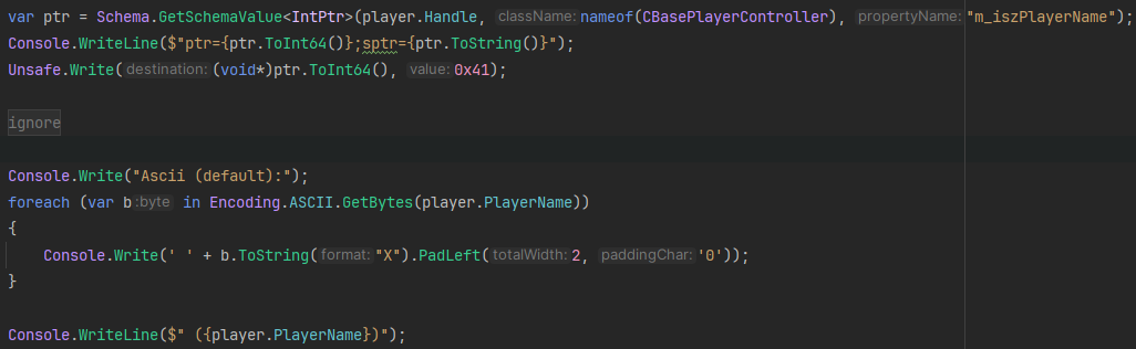 PlayerName setter attempts to set non-utf8 field to utf-8 bytes · Issue ...