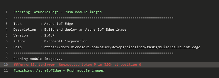 Json Syntax Error Does Indicate Which File Is Responsible For Error · Issue 5129 · Azure