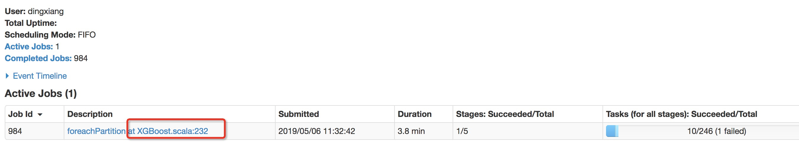 [jvm-packages] XGBoostModel training failed · Issue #4440 · dmlc/xgboost · GitHub