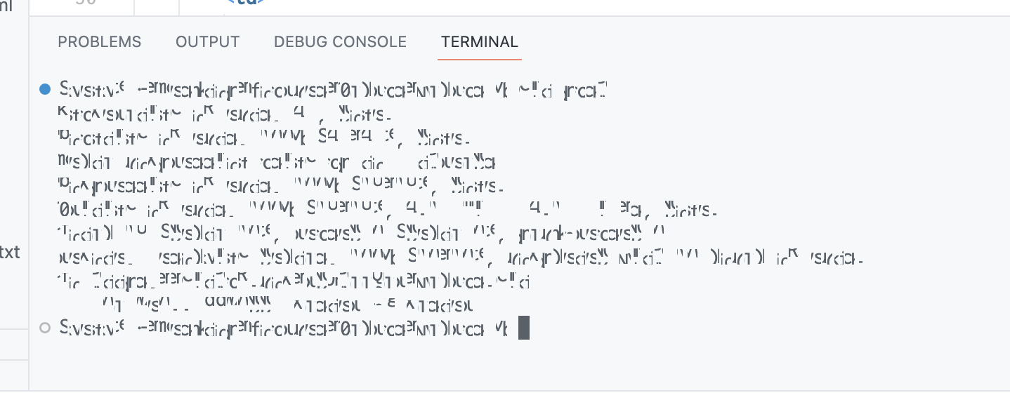 Integrated terminal is rendered incorrectly when switching back to an inactive terminal tab ...