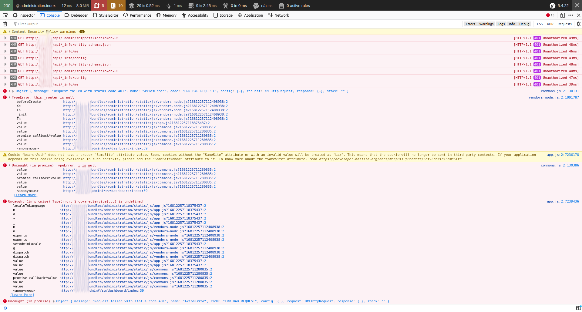 White screen after backend login · Issue #3039 · shopware/shopware · GitHub