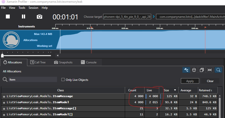 [Bug] ListView CachingStrategy RecycleElement memory leak · Issue #11344 · xamarin/Xamarin.Forms ...