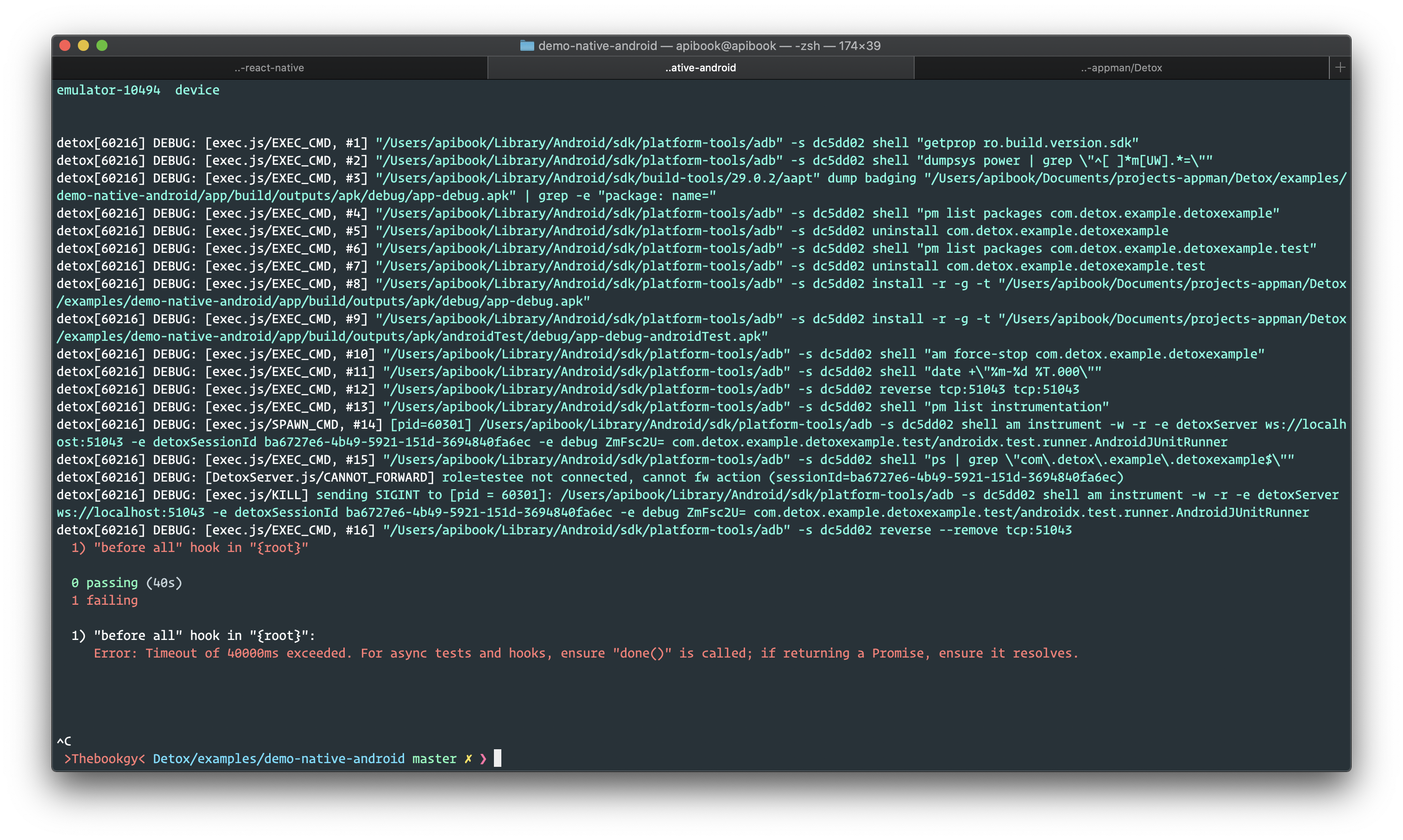 How to run example demo Android-Native · Issue #1754 · wix/Detox · GitHub