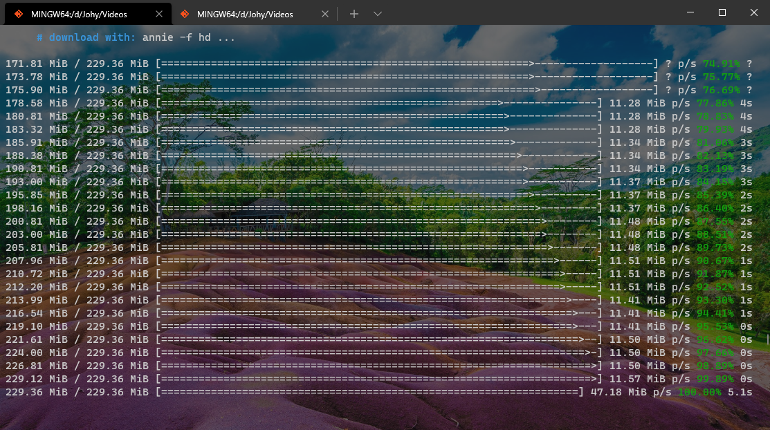 annie -F 下载多文件时，速度会下降，直到重新运行命令！ · Issue #923 · iawia002/lux · GitHub