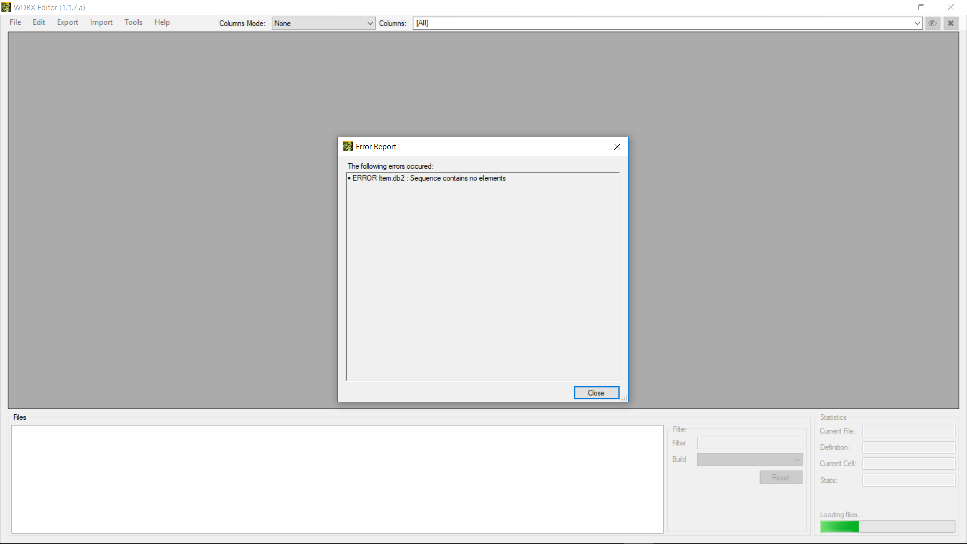ERROR item.db2: Sequence contains no elements · Issue #61 · WowDevTools/WDBXEditor · GitHub