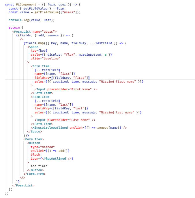 antd 4 Form 设置 preserve={false} 和 initialValues ，关闭抽屉之后再打开，Form.List ...