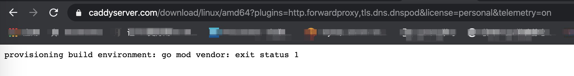v1: Download URL obtained from the offical website returns error · Issue #3084 · caddyserver ...