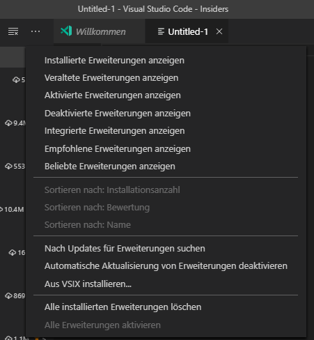 German localization misses Extensions viewlet title · Issue #78383 · microsoft/vscode · GitHub