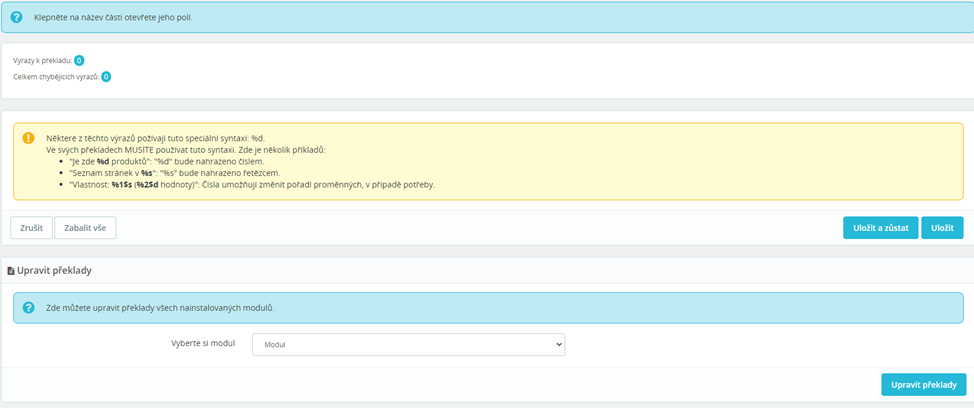 Many PHP notices in the log file from module ps_googleanalytics and translation does not work ...