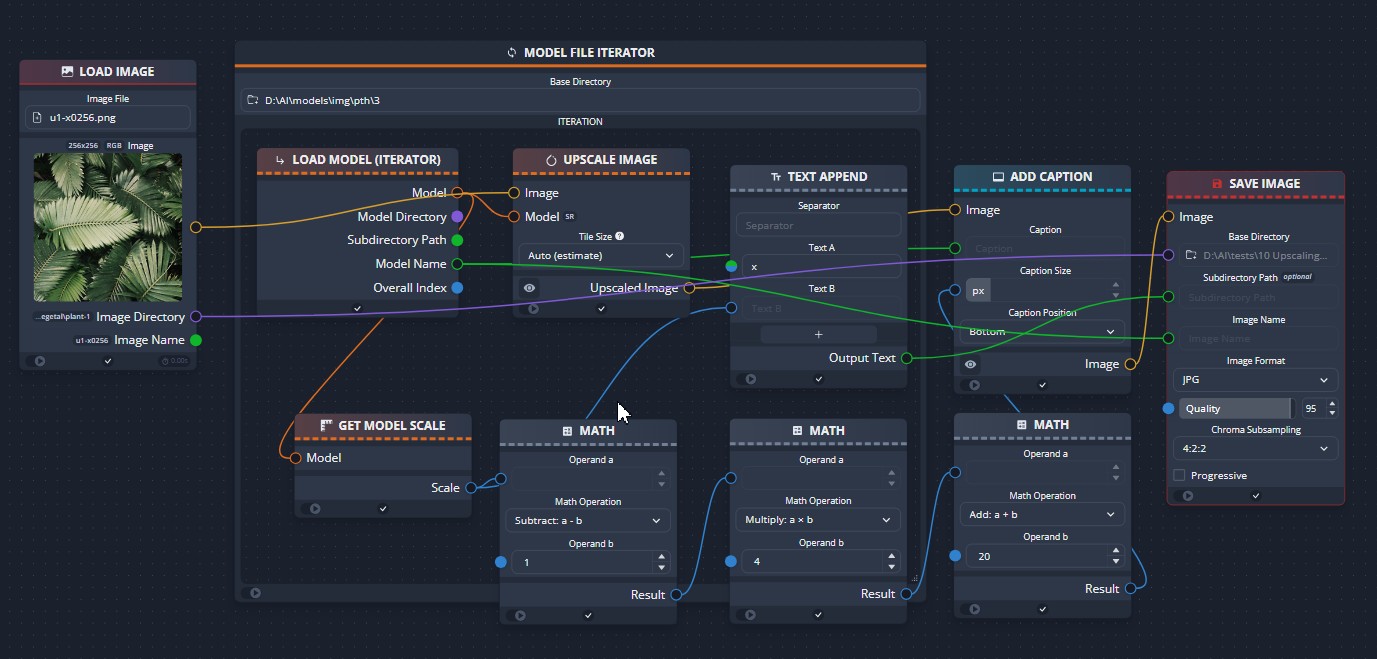 While you change of Chain using a Model File Iterator node, size of previous node is kept in ...