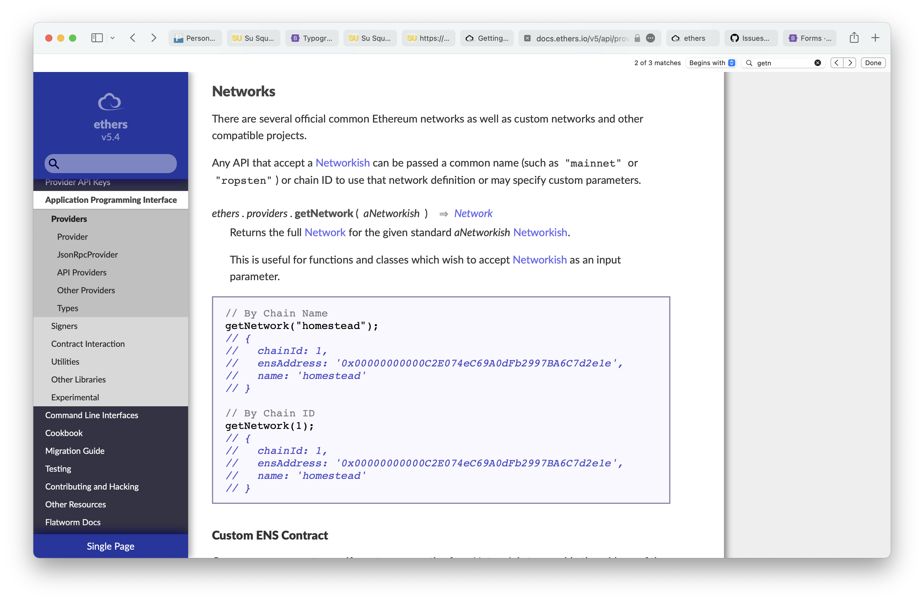 getNetwork() returns a promise, not a network · Issue #2183 · ethers-io/ethers.js · GitHub