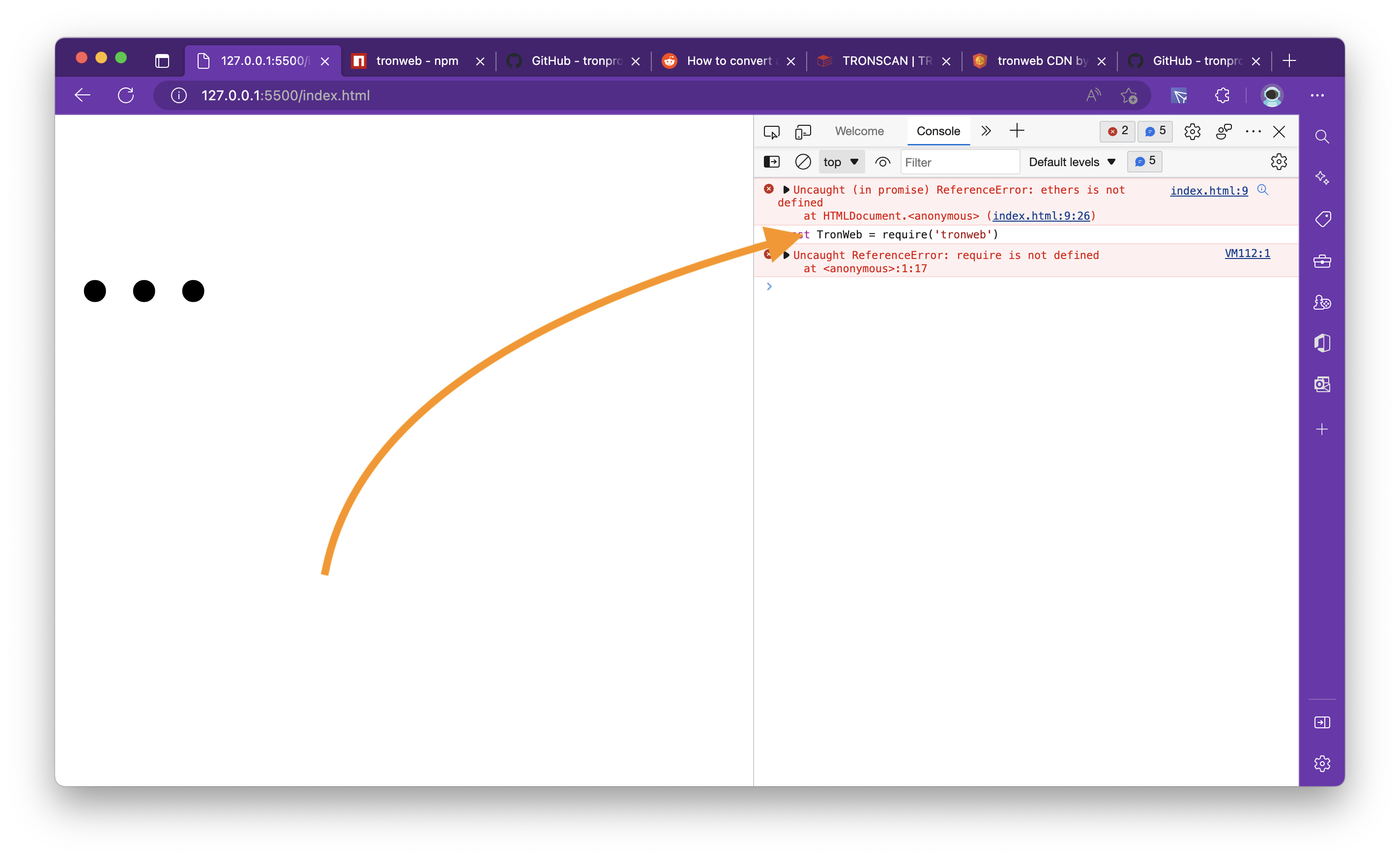 Make A Simple Example · Issue 308 · Tronprotocol Tronweb · Github