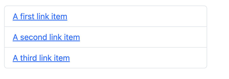 List Group Item Action List Group Item Link · Issue 39151 · Twbs Bootstrap · Github