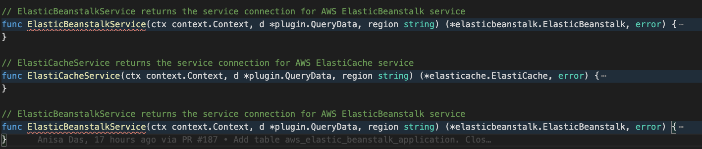 Remove duplicate service connection · Issue #301 · turbot/steampipe-plugin-aws · GitHub