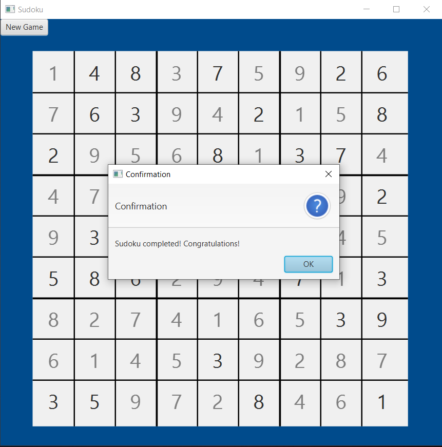 GitHub - robertirm/sudoku: Simple Sudoku game using JavaFX