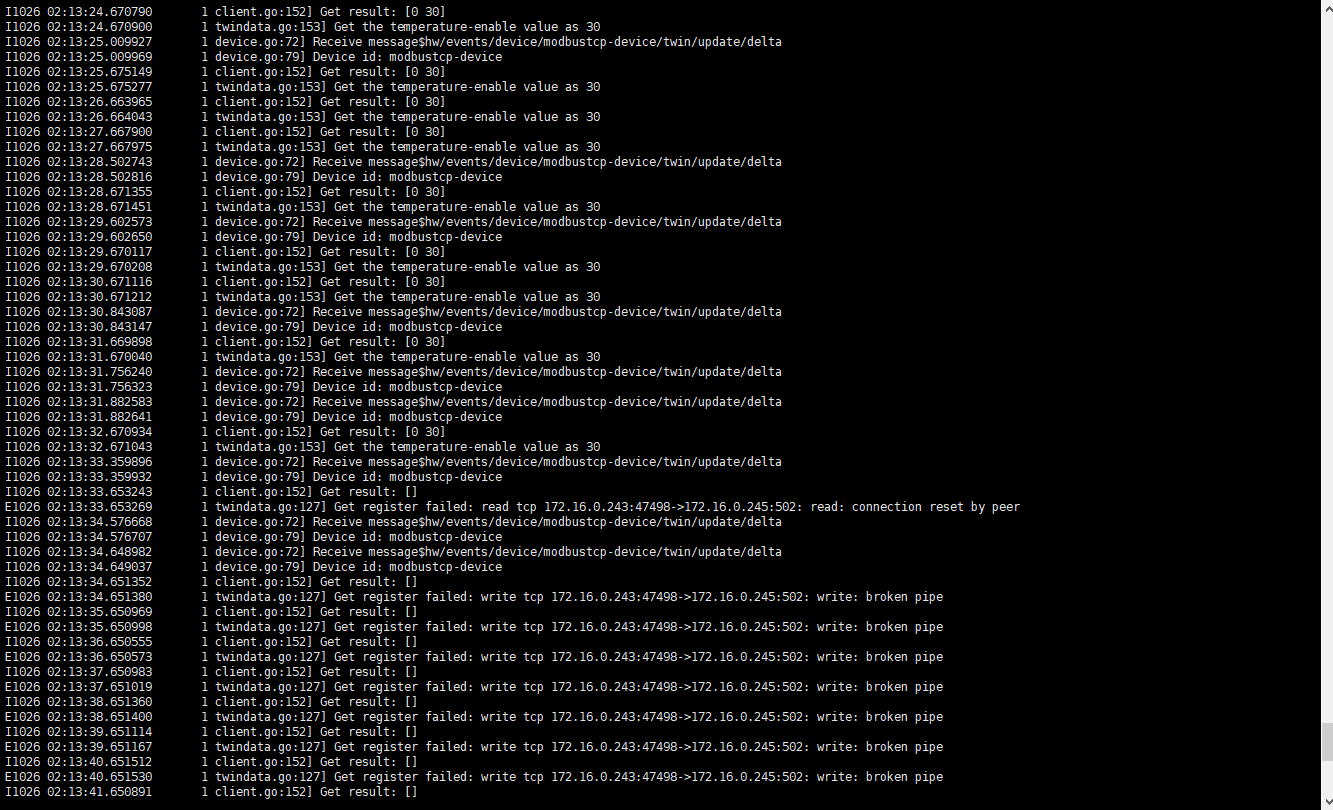 modbus tcp mapper reconnect error · Issue #3242 · kubeedge/kubeedge · GitHub