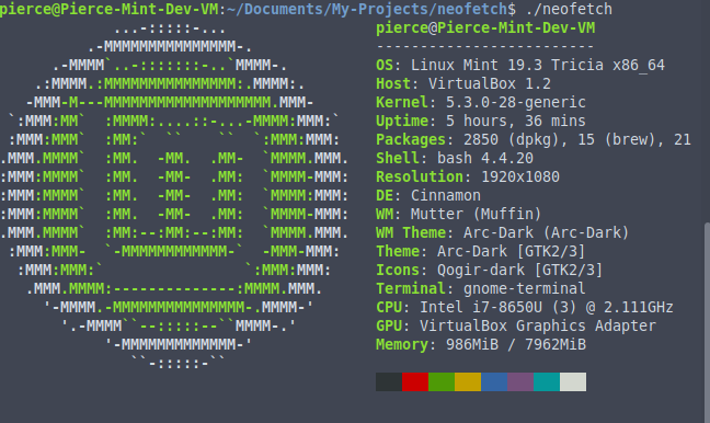 Updating the Linux Mint ASCII Logo · Issue #1407 · dylanaraps/neofetch · GitHub