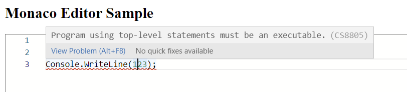 Top level statements · Issue #15 · dotnetprojects/MonacoRoslynCompletionProvider · GitHub