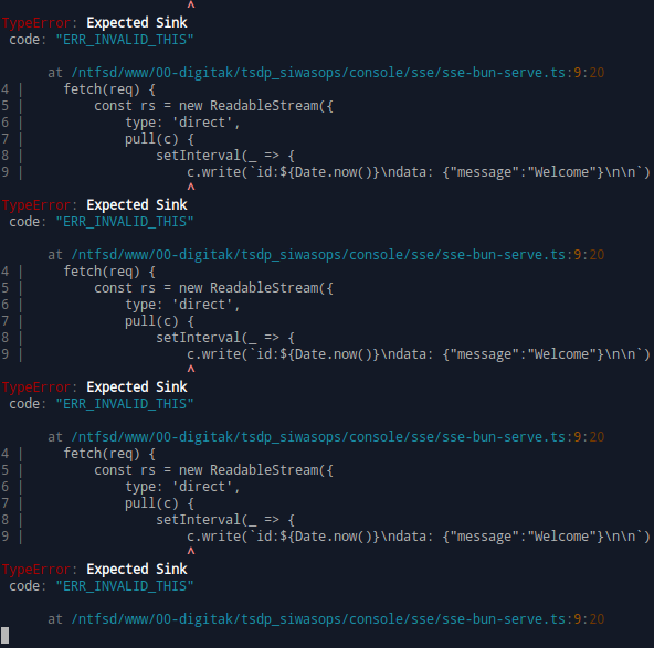 Trying to make SSE server with bun.serve() · Issue #2091 · oven-sh/bun · GitHub