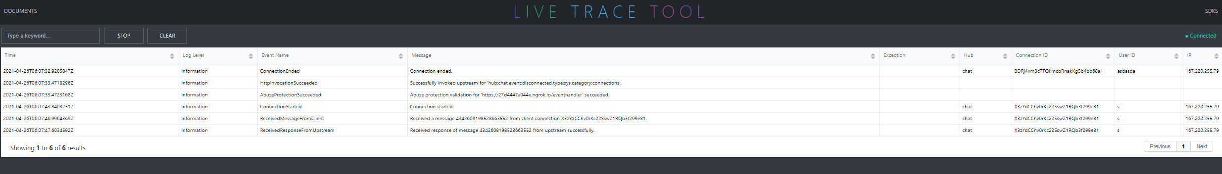 sonicguo - bug bash 4/26 # No message trace in Live Trace Tool · Issue #115 · Azure/azure ...