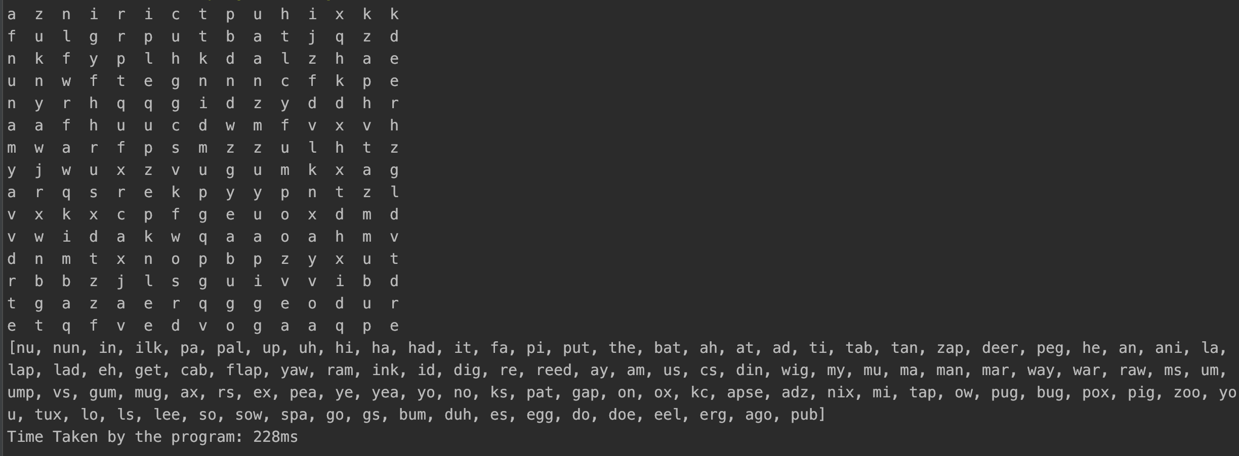 GitHub - megandsouza03/WordSearch: Words can be found along any ...