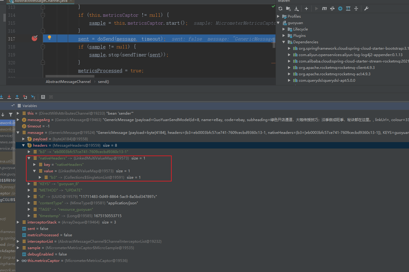在sleuth跟踪链路的前提下,spring-cloud-starter-stream-rocketmq接收消息 header类型转换错误 · Issue #3124 · alibaba ...