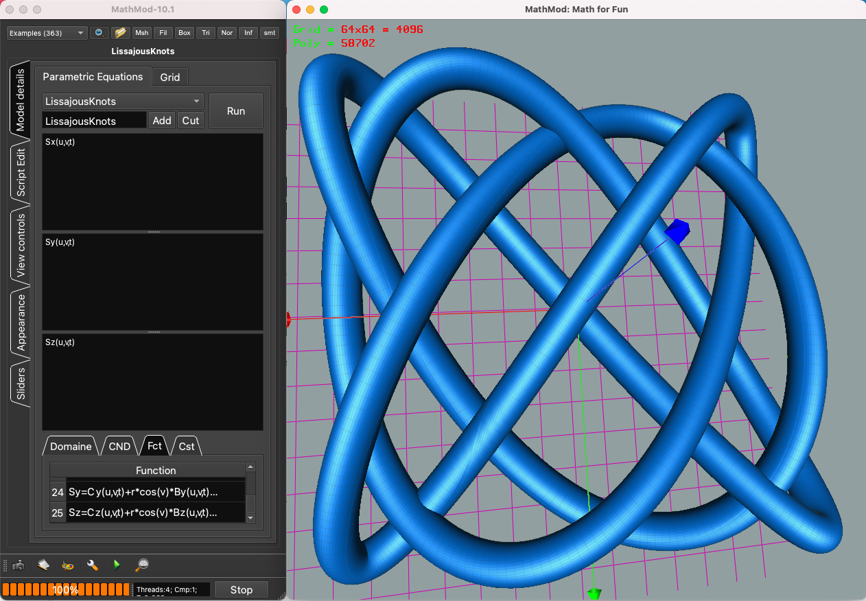 Add script for Lissajous Knots · Issue #147 · parisolab/mathmod · GitHub