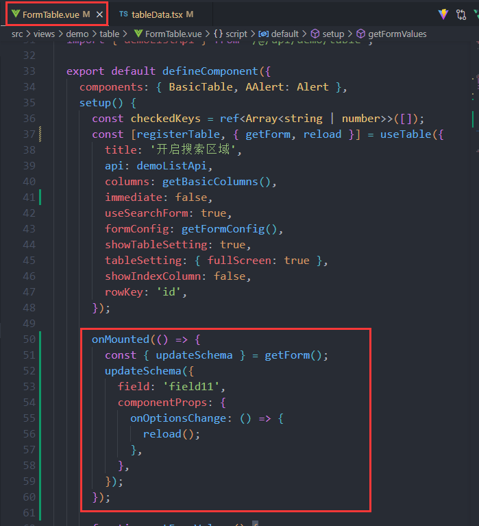 开启搜索区域的表格中，搜索框有ApiSelect的情况下，会导致表格的请求进入死循环 · Issue #2165 · vbenjs/vue-vben-admin · GitHub